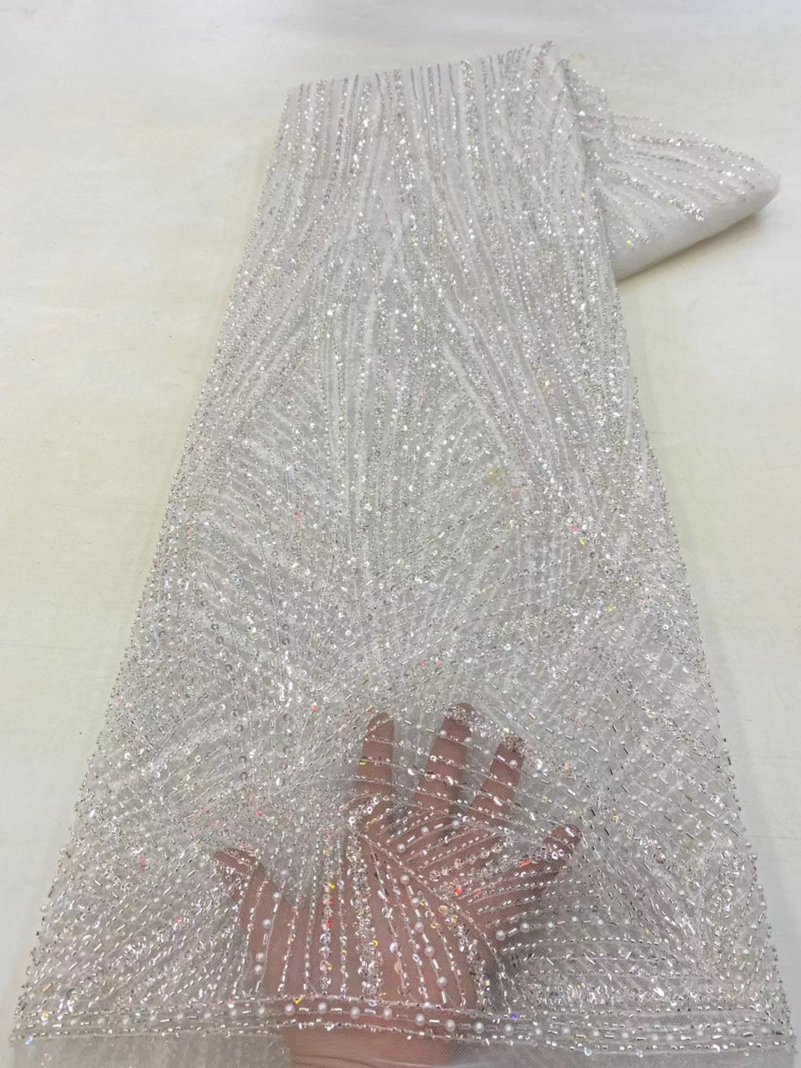 Fashion Show Sequins Lace Fabric shinning Lace Fabric for - Etsy