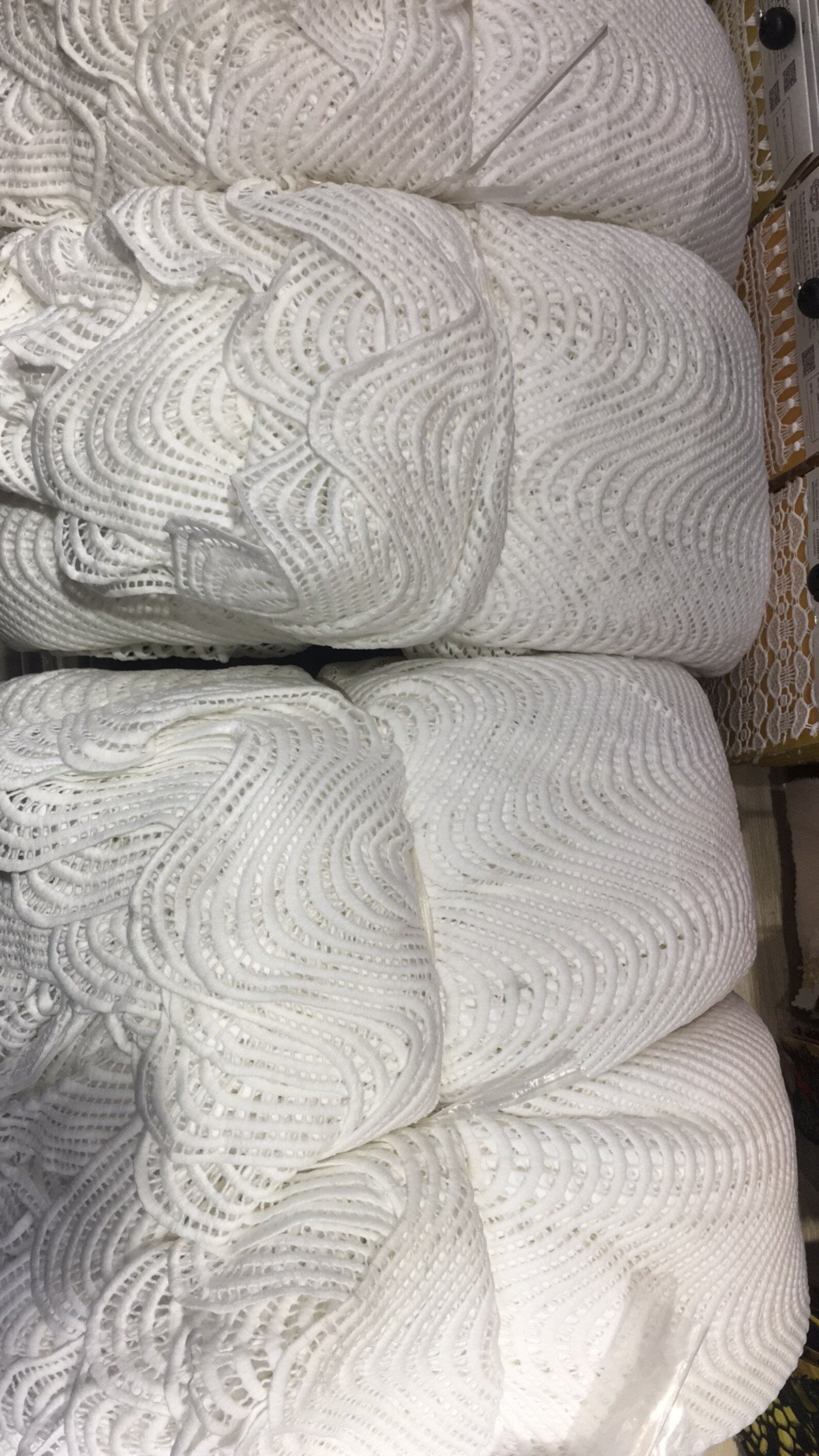 White Cord Lace Fabric: High-end Guipure Lace for Party Dress - Etsy