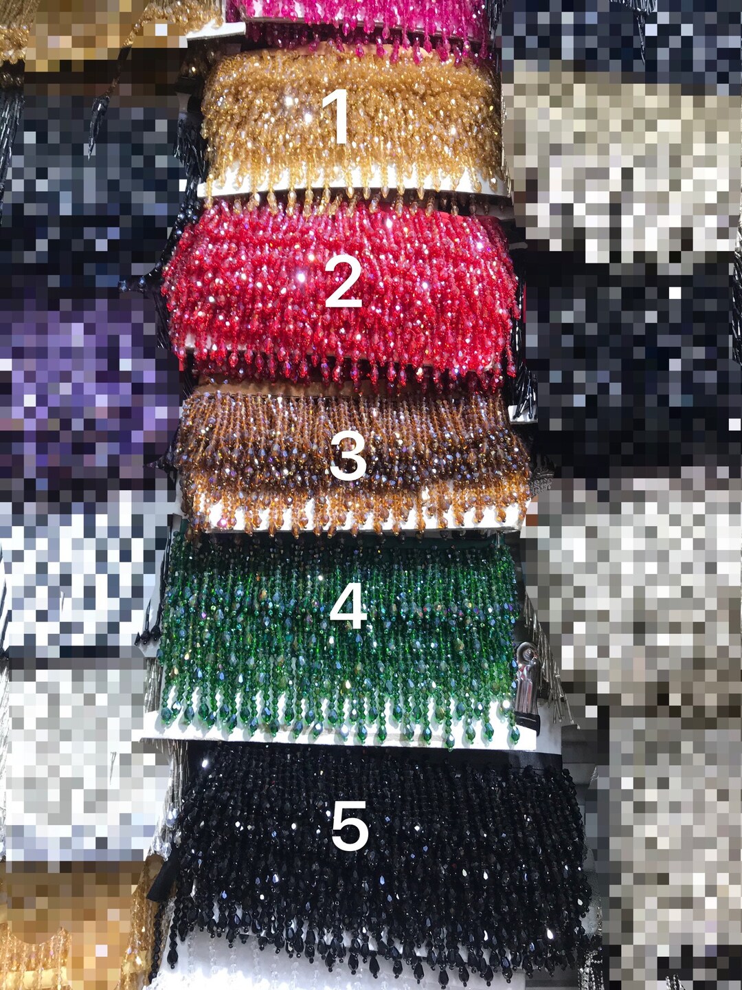 New Arrival Shinning Heavy Rhinestone Fringe Trim for Haute Couture ...