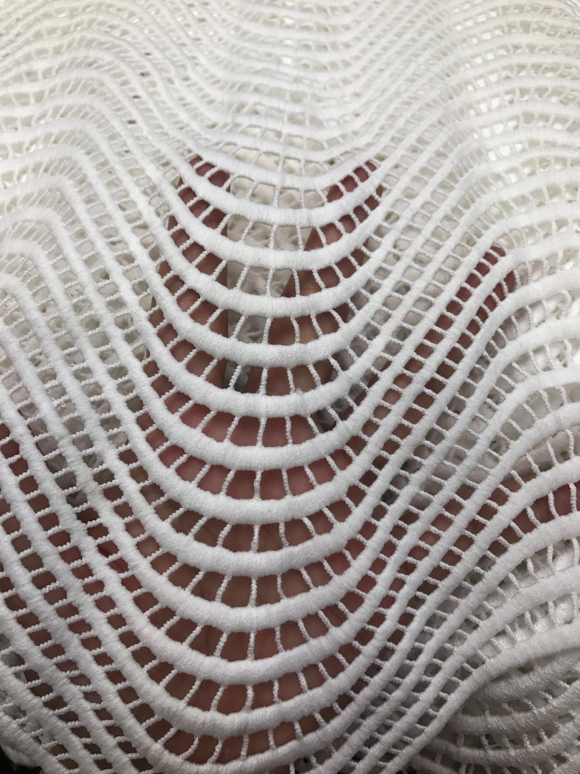 White Cord Lace Fabric: High-end Guipure Lace for Party Dress - Etsy