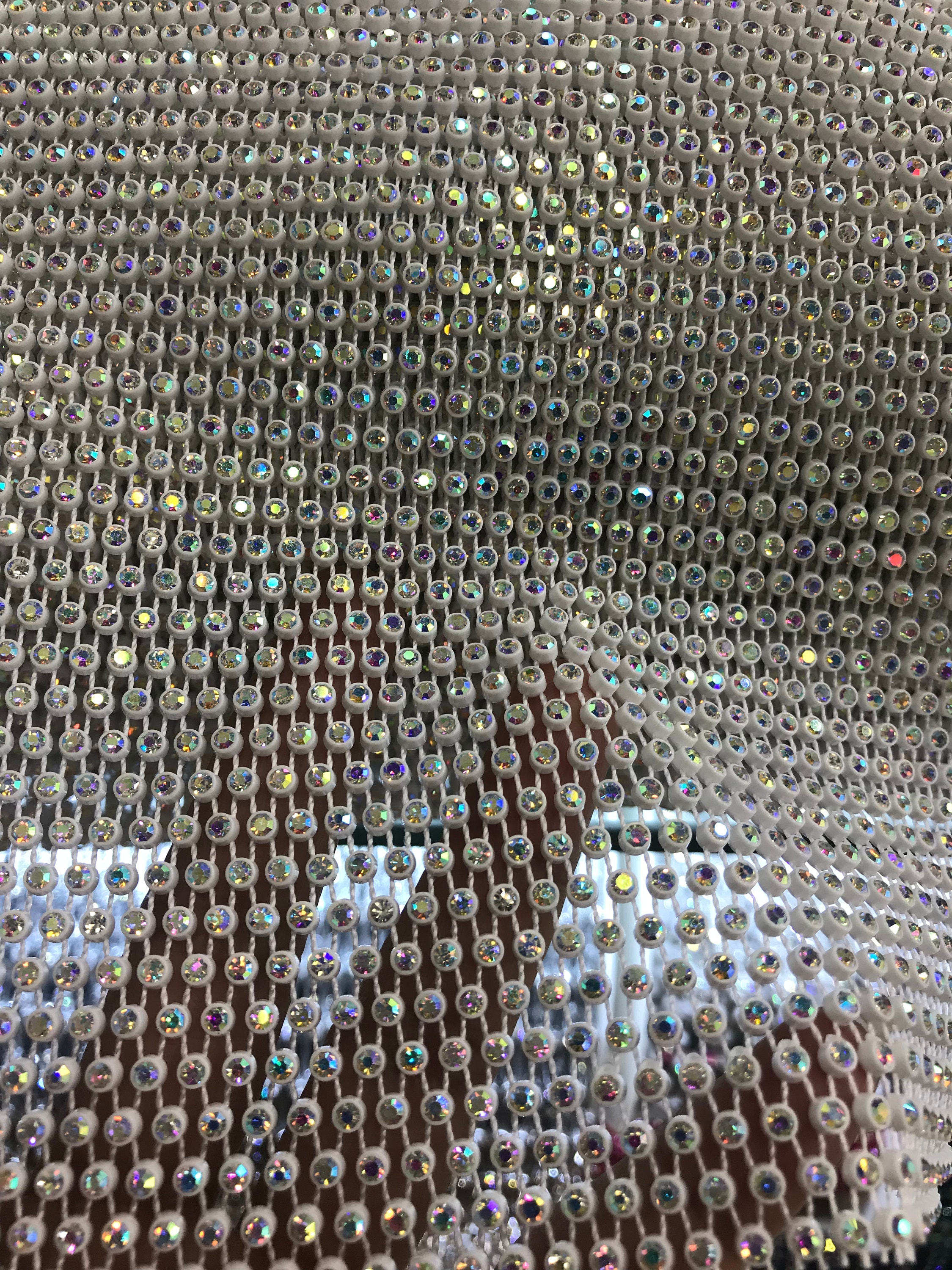 Rhinestone Fishnet/ rhinestone Mesh Sparkle Hollow Out | Etsy