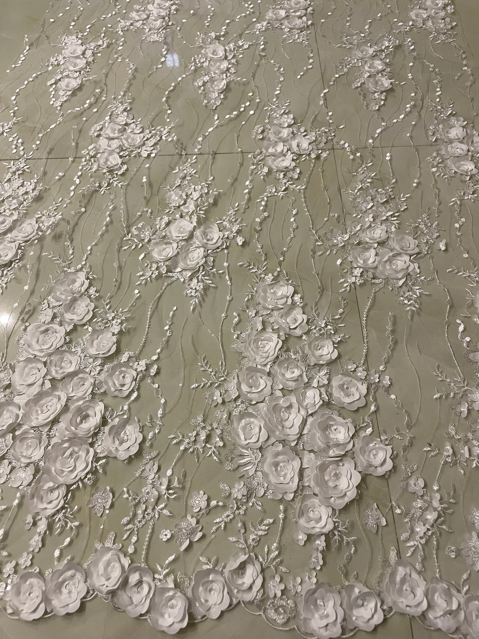 Fashion Lace Fabric flower Lace Fabric Wedding Dress Lace - Etsy