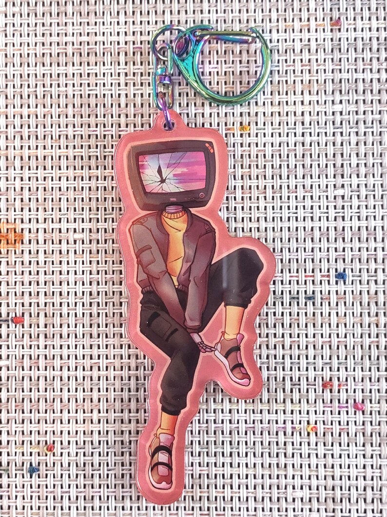Robots and Tech* || Acrylic Keychains || Tv Head Robots - Etsy