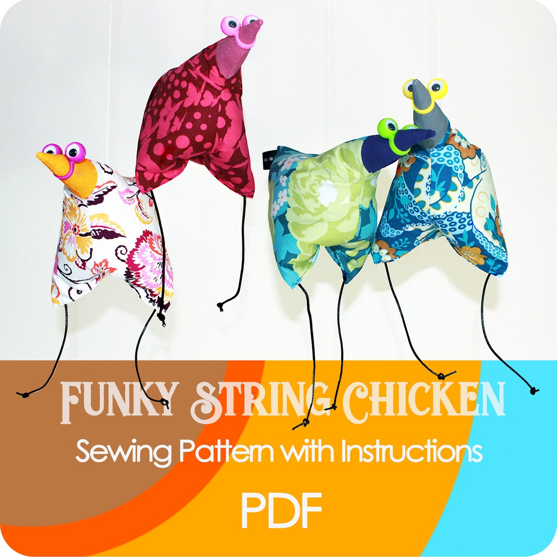 DIY Funky String Chicken Instant Downloadable PDF Pattern With ...