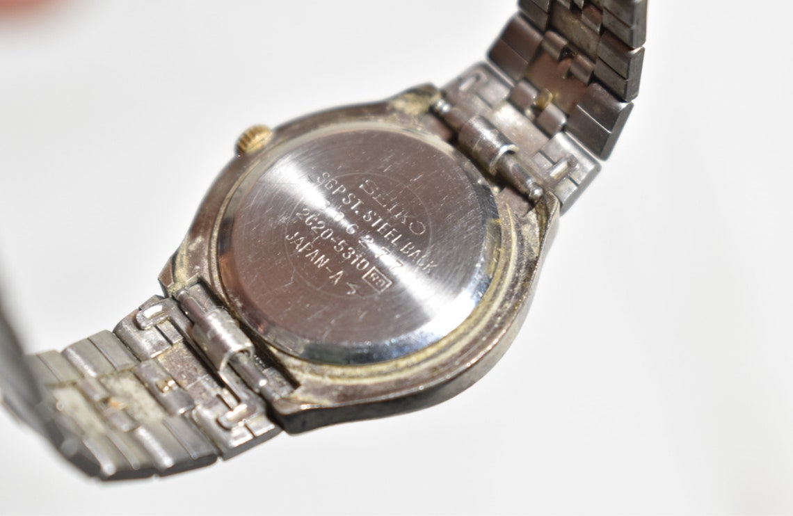 Vintage Seiko Quartz Watch-japan Stainless Steel 2020-5310 - Etsy