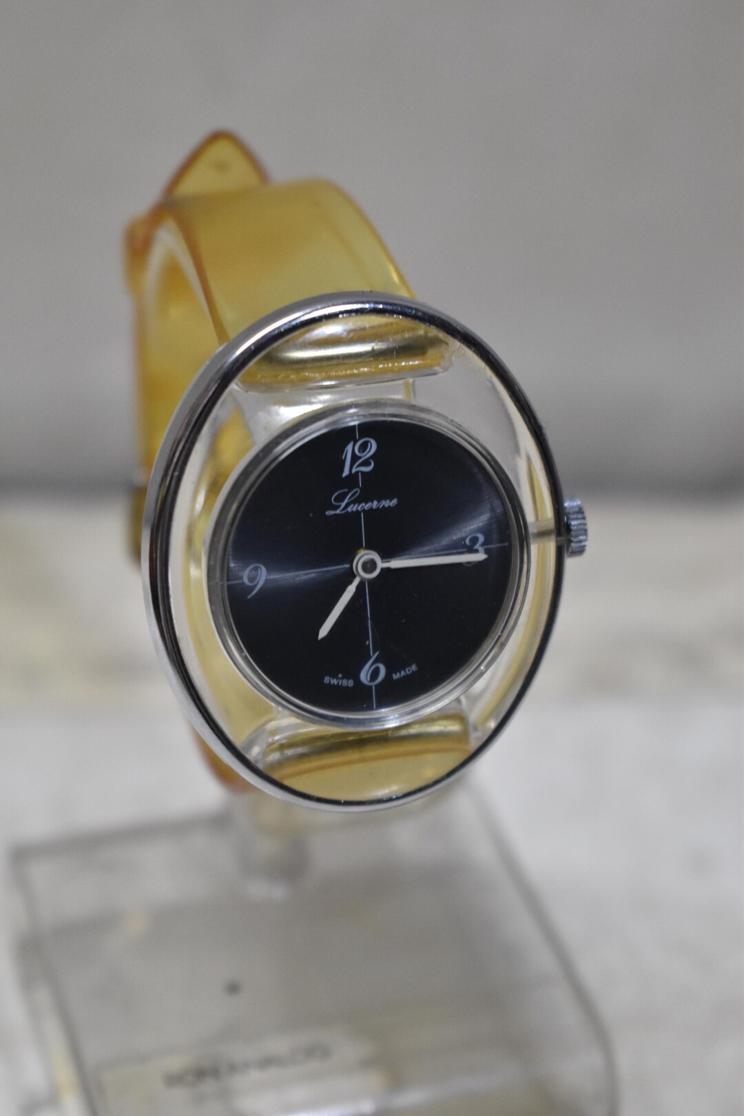 Vintage Lucerne Swiss Made Mechanical Watch – Transparent Case With ...