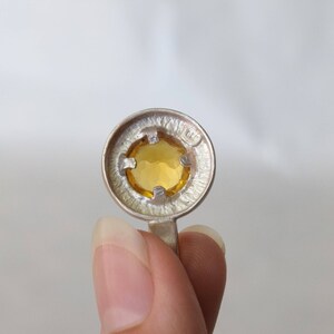 Sterling Silver Yellow Birthstone Silver Pendant Yellow - Etsy