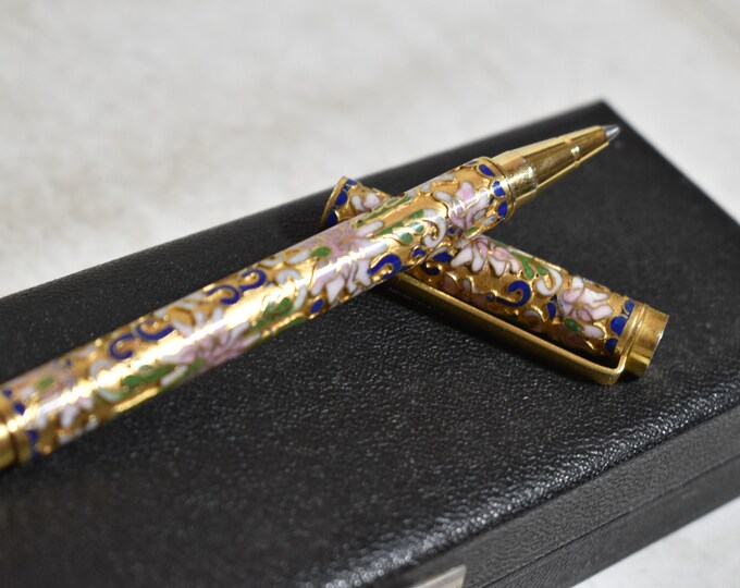 Vintage Collectible Ballpoint Pen W/design-gift Ballpoint Pen-desk ...