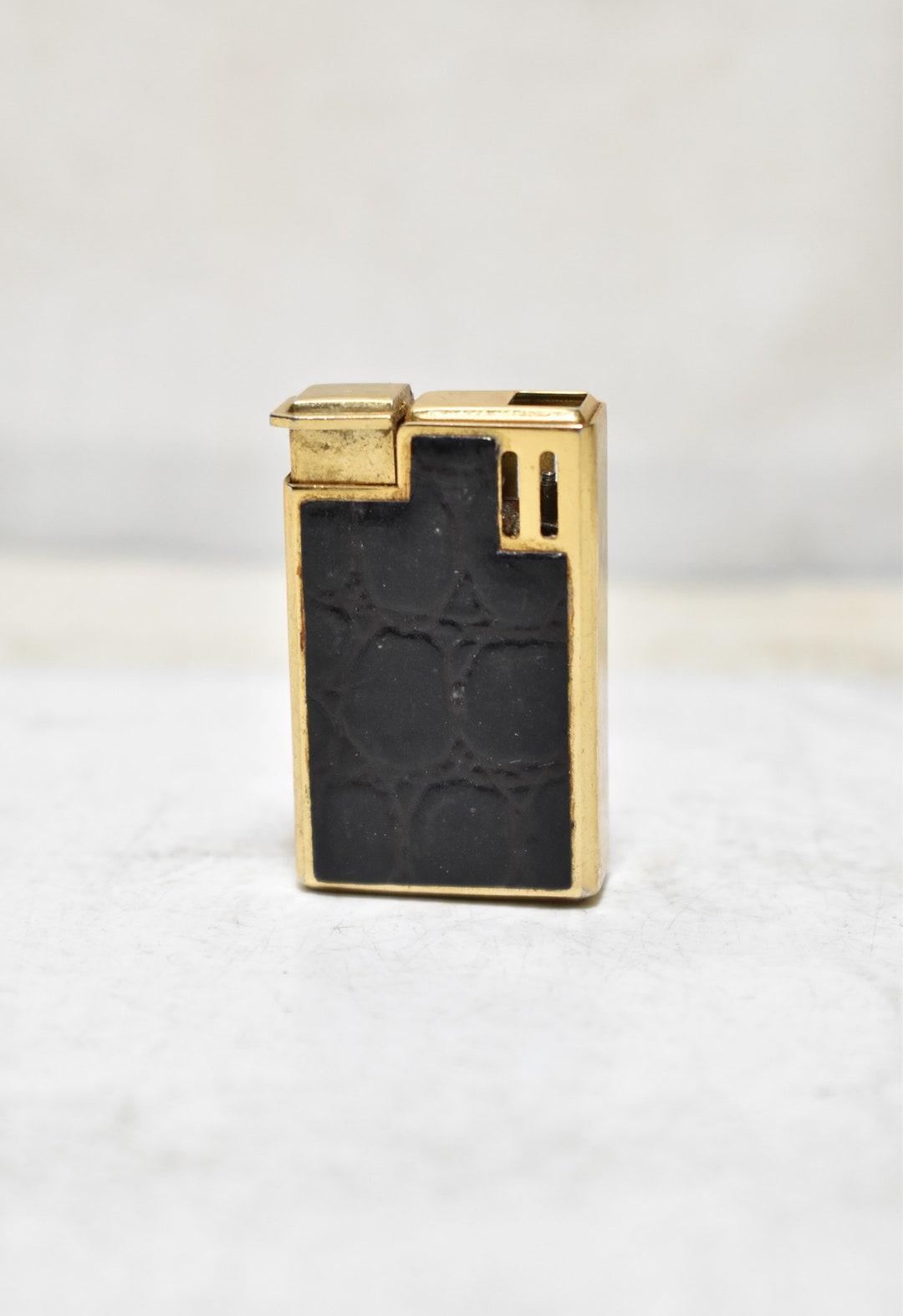 Vintage Pocket Lighter Partner Half-partner Half Lighter W/design ...