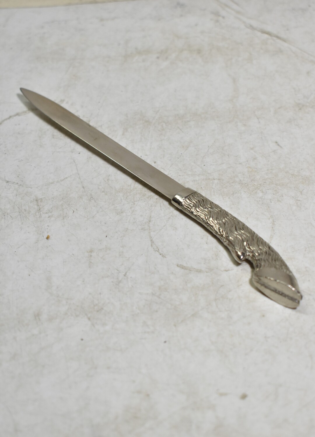 Vintage Collectible Paper Cutter Desk Decor-engaved Design in - Etsy