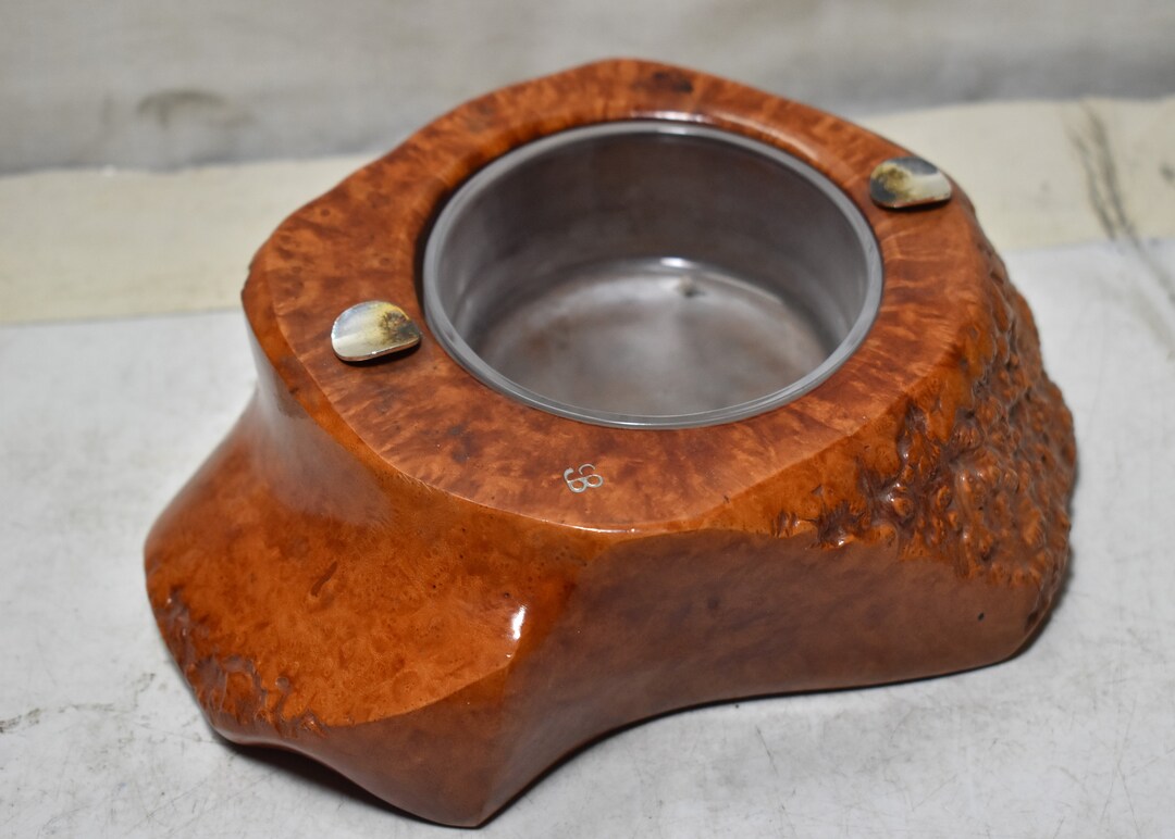 Vintage Collectible Wooden Engaved 99 Ashtray-from Navy Ship Tobacco ...