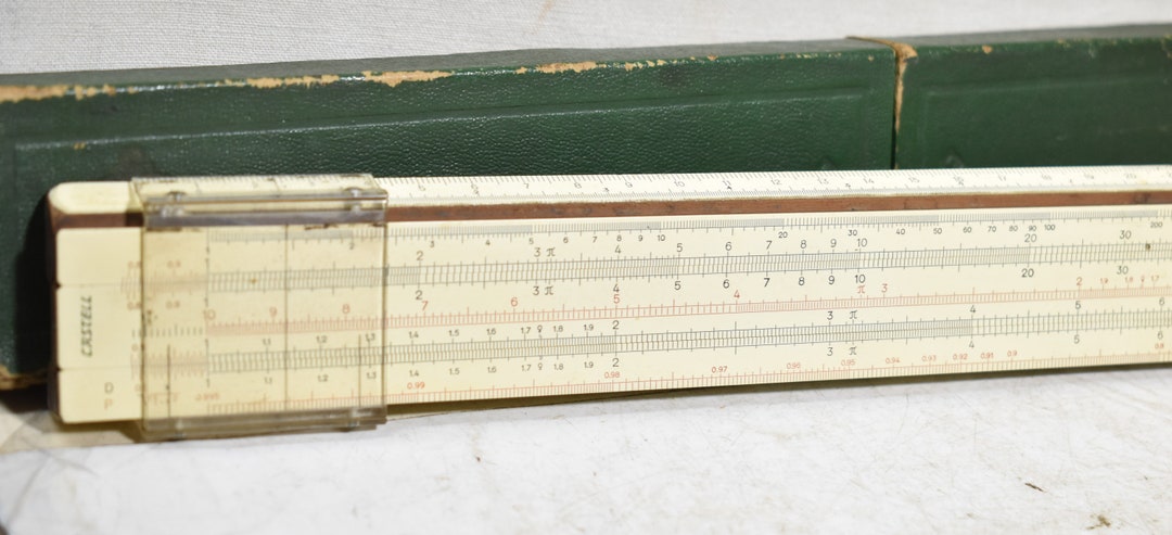 Vintage Engineer Tool Ruler Faber-castell Darmstadt 1/54 Collectible ...
