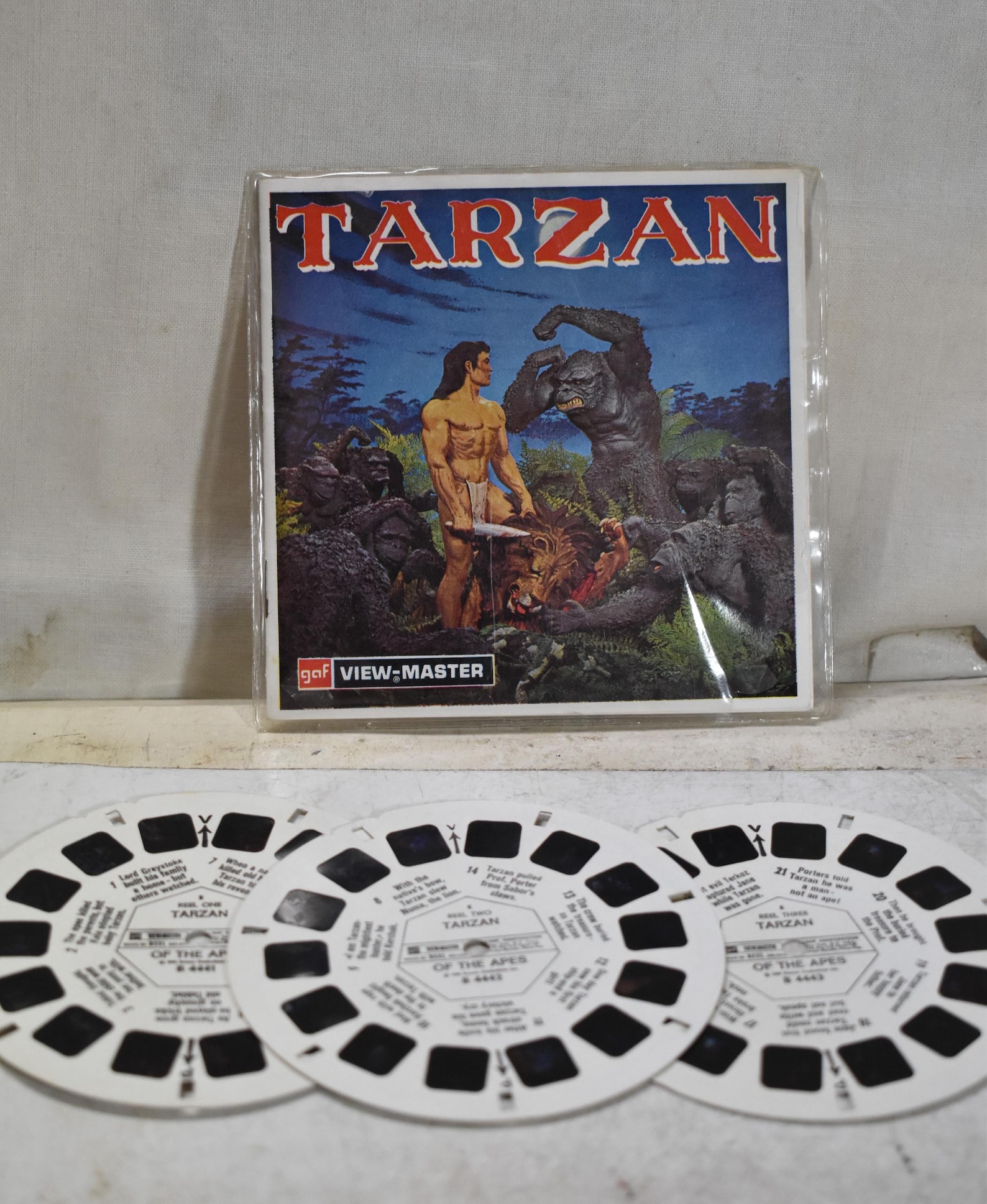 Vintage Collectible Tarzan View-master Gaf-21 Stereo Pictures B 444-E - Etsy