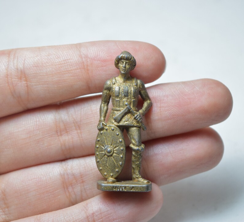 Vintage Soldier Mini Statue Soldier Statue Antique Statue | Etsy