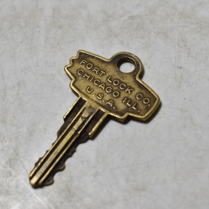 Vintage Collectible Fort Lock CO Chicago ILL. Key,made in Usa-fort Lock ...