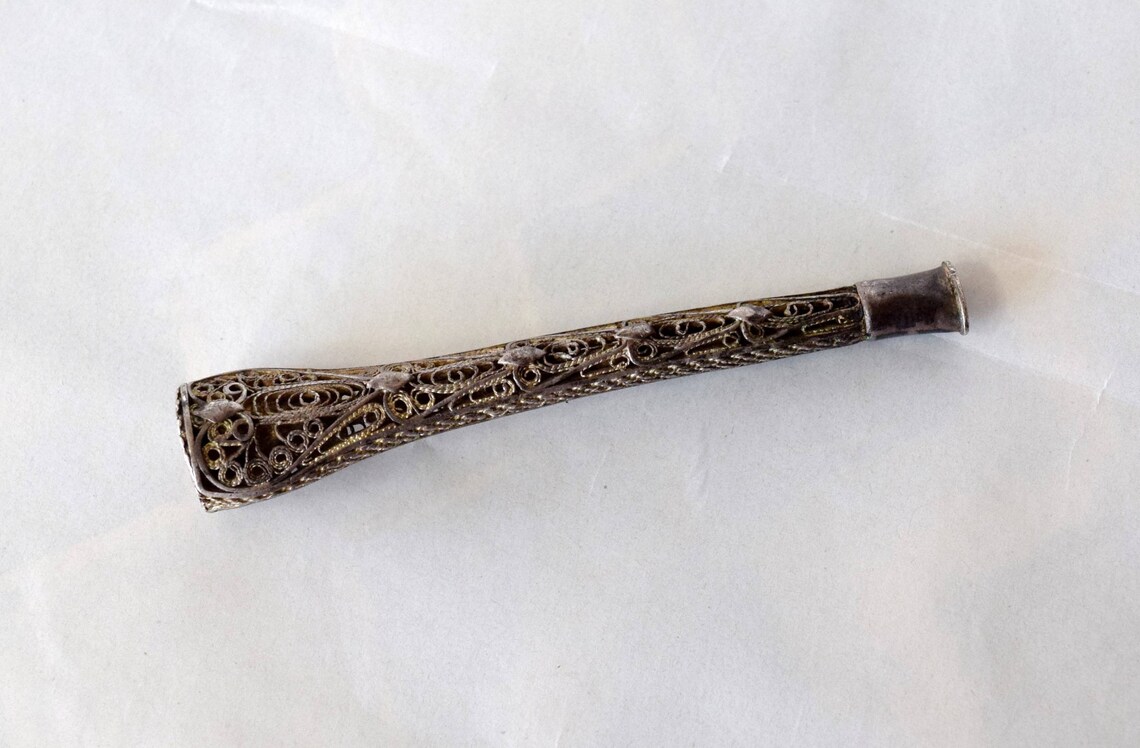 Cigarette Holder Vintage Filigree Silver Pipe Sterling | Etsy