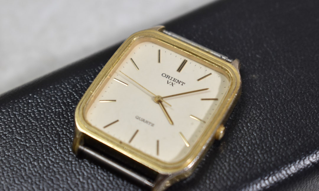 Vintage Collectible Orient VX Quartz Watch Japan Made-orient Stainless ...