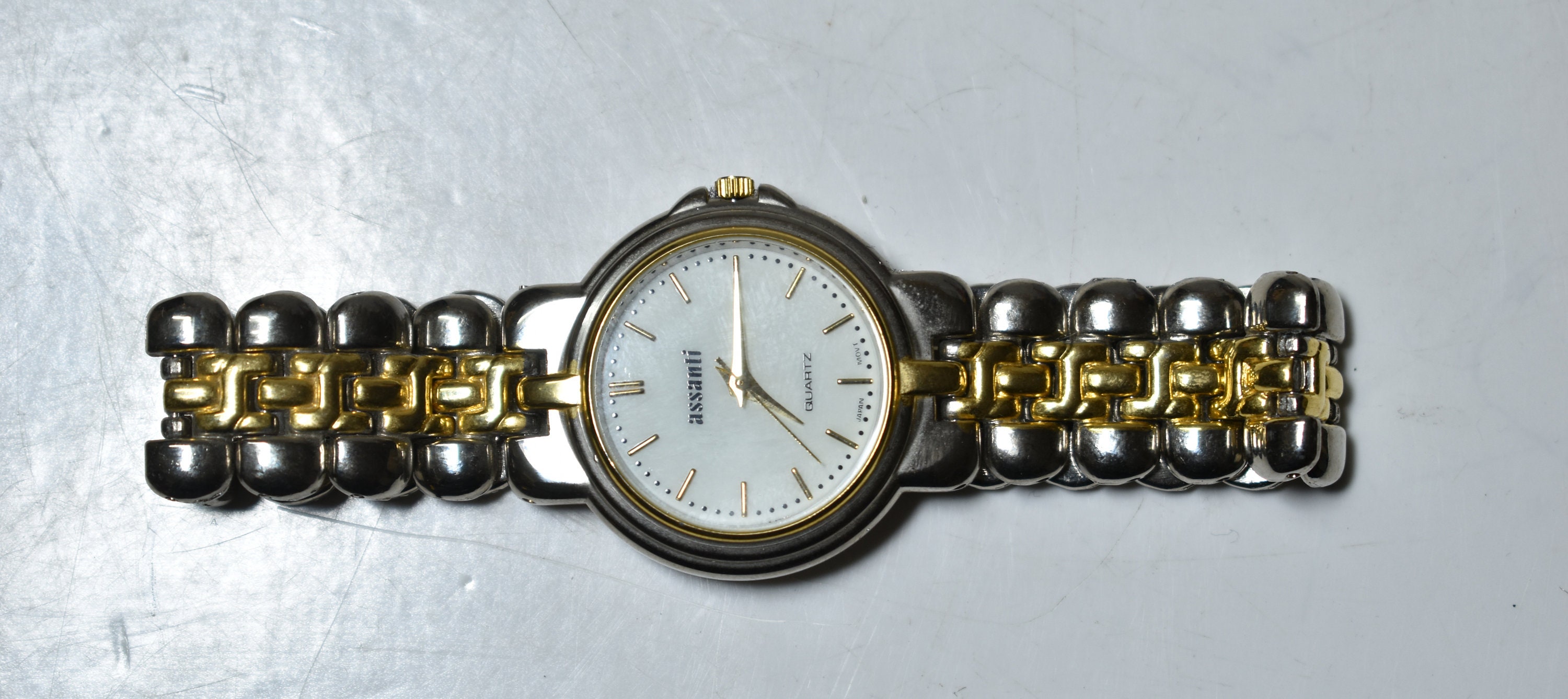 Vintage Assanti Quartz Watch Japan Movt Stainless Steel - Etsy