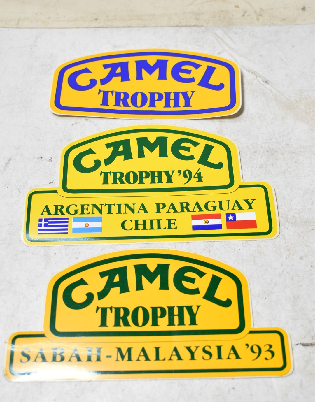 Vintage Collectible Advertising 3 Different Stickers-camel Trophy ...