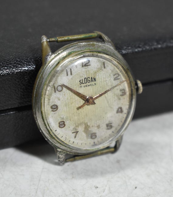 Vintage Collectible Slogan 17 Jewels Watch-Wristwatch… - Gem