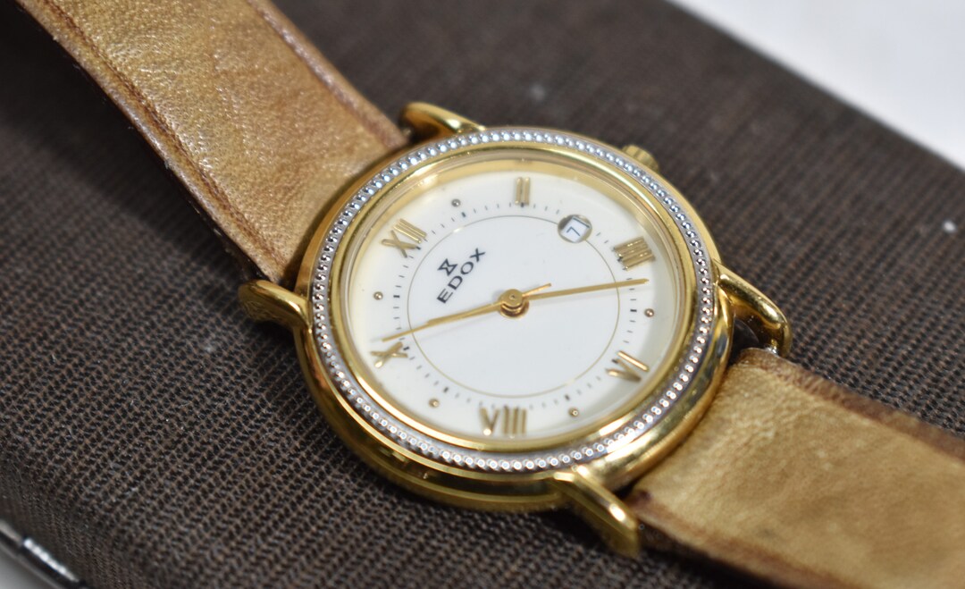 Vintage Edox Swiss Made Watch Stainless Steel 31093 Watch-edox ...