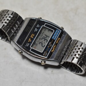 Vintage Eltron Alarm Snooze Watch Stainless Steel Quartz working - Etsy