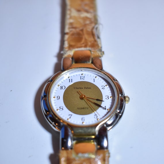 Vintage Collectible Watch Charles Delon Quartz Japan - Gem