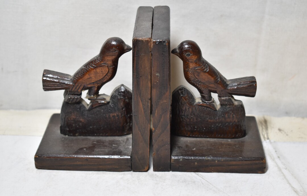 Vintage Collectible Home Decor-library Decor Wooden Books Holder ...