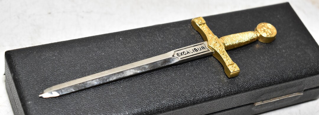Vintage Collectible Excalibur Mini Sword-paper Cutter - Etsy