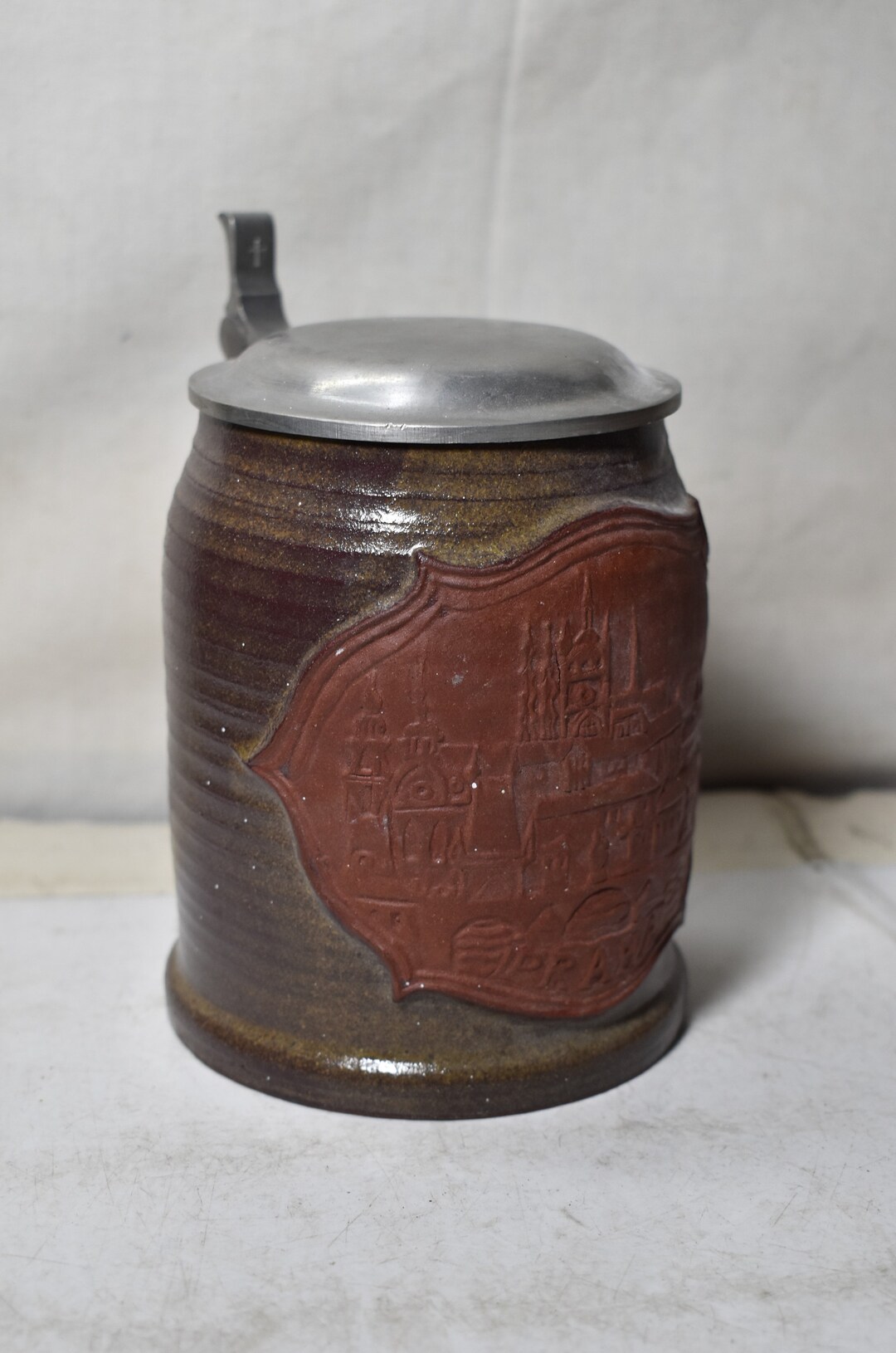 Vintage Ceramic Beer Mug-with Design Mug Ceramic-beautiful Design ...