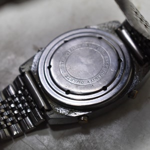 Vintage Eltron Alarm Snooze Watch Stainless Steel Quartz working - Etsy