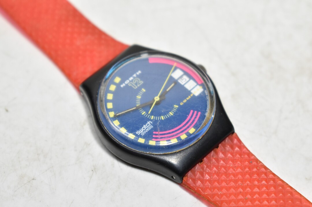 Vintage Collectible Swatch Swiss Watch Compass AG 1999-swatch ...