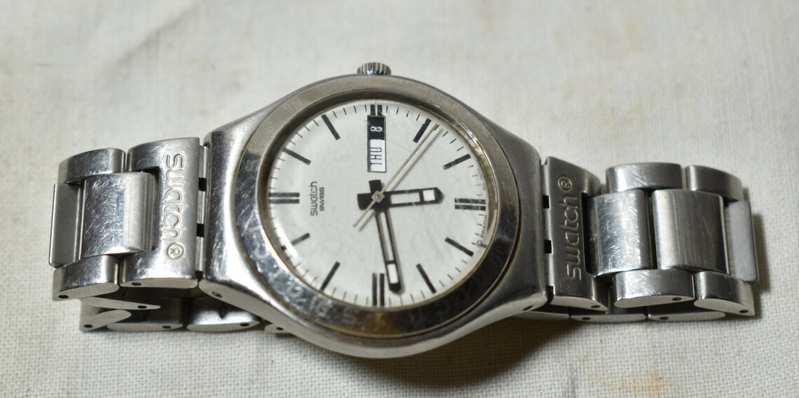 Vintage Swatch Swiss Watch AG 1998 Swiss Made Stainless Steel | Etsy