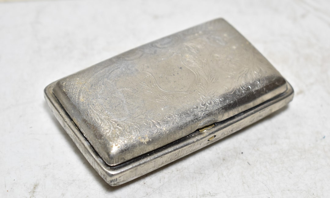 Vintage Collectible Beautiful Design W/engraved Design Case-empty Case ...
