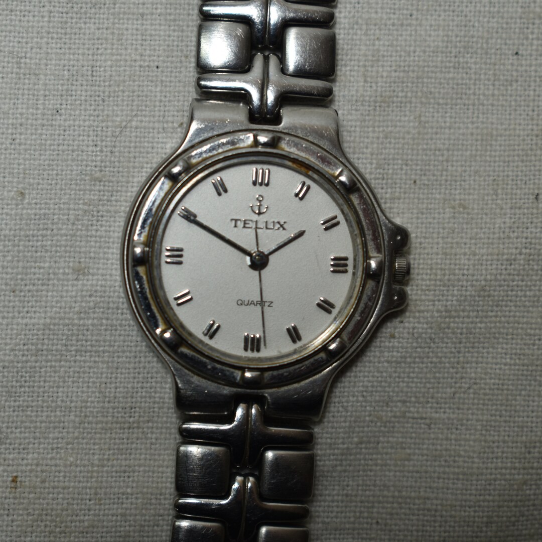 Vintage Telux Quartz Women's Watch TU 002 Stainless Steel Water ...