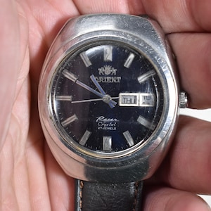 Vintage Collectible Orient Racer Crystal 27 Jewels Watch-429 13372 ...