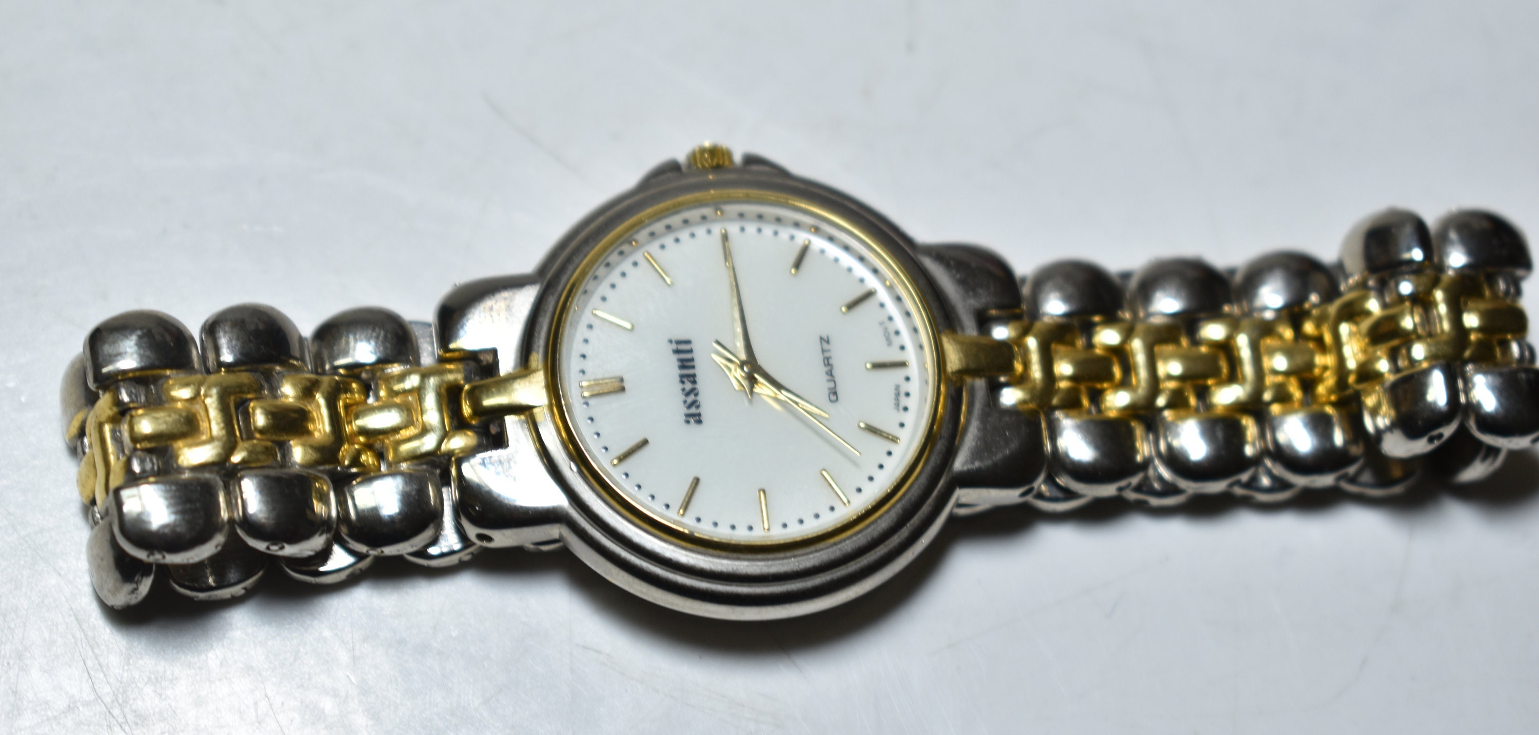 Vintage Assanti Quartz Watch Japan Movt Stainless Steel - Etsy