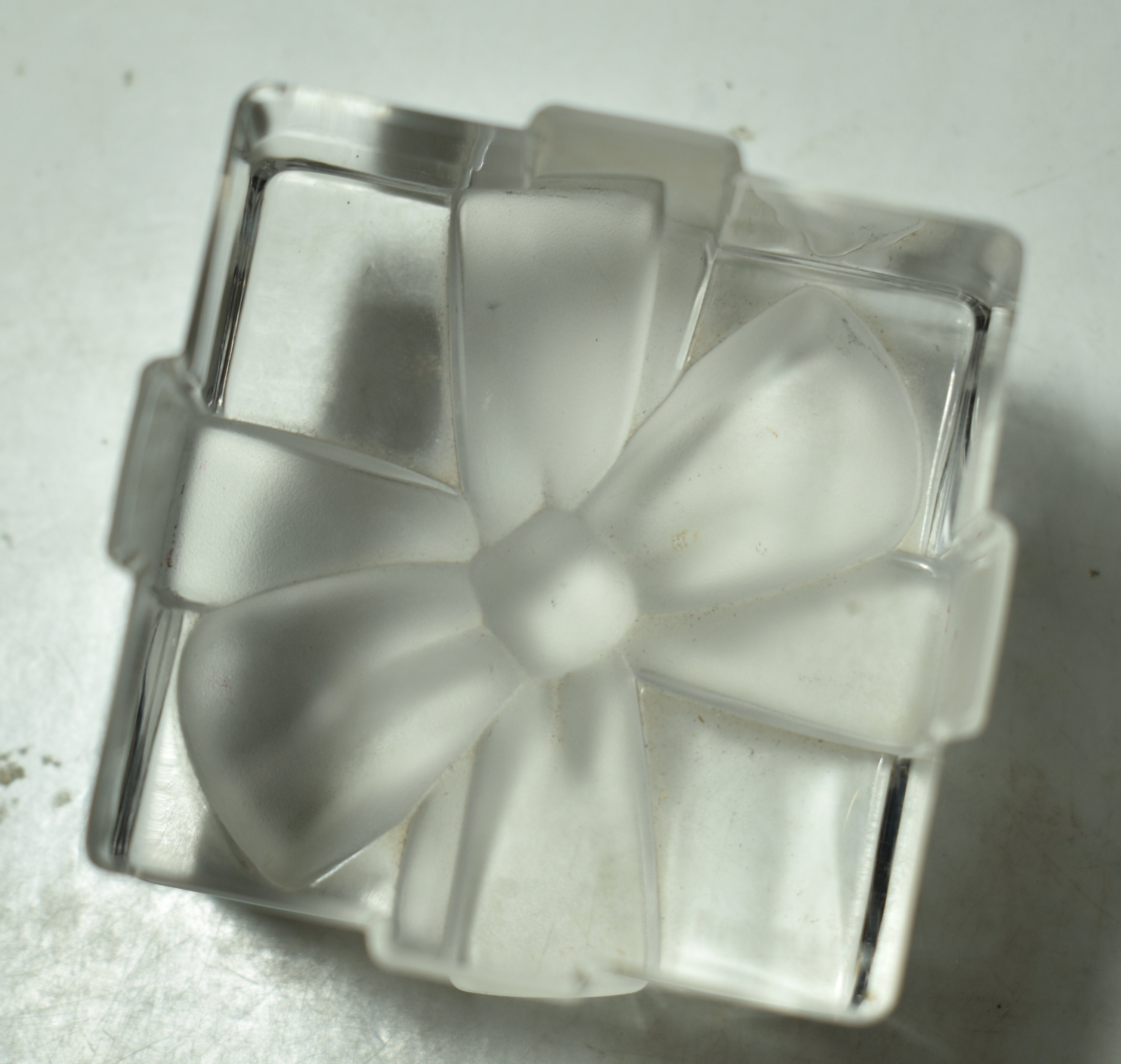 Tiffany & Co Glass Crystal Gift Box With Ribbon Bow Lid - Etsy
