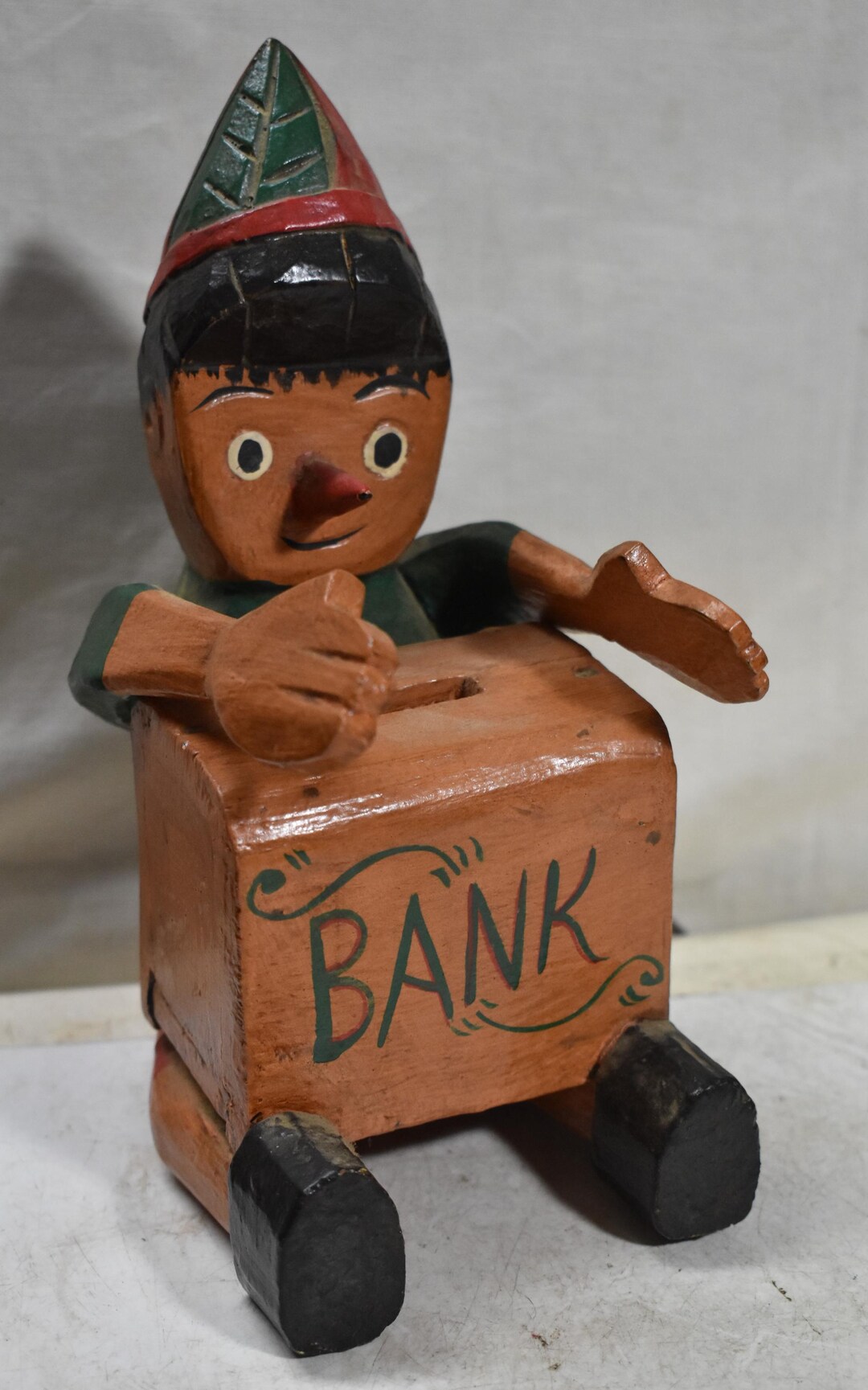 Vintage Collectible Beautiful Design Handmade Handpainted Pinocchio ...