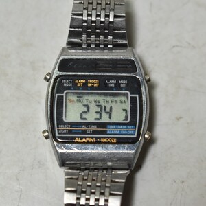 Vintage Eltron Alarm Snooze Watch Stainless Steel Quartz working - Etsy