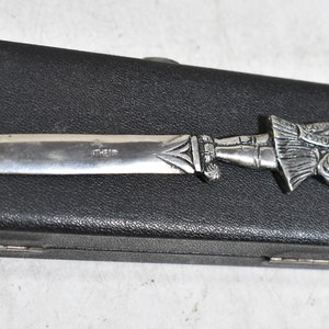 Vintage Greek Paper Cutter Athens Metal W/desigh Collectible-desk Decor ...