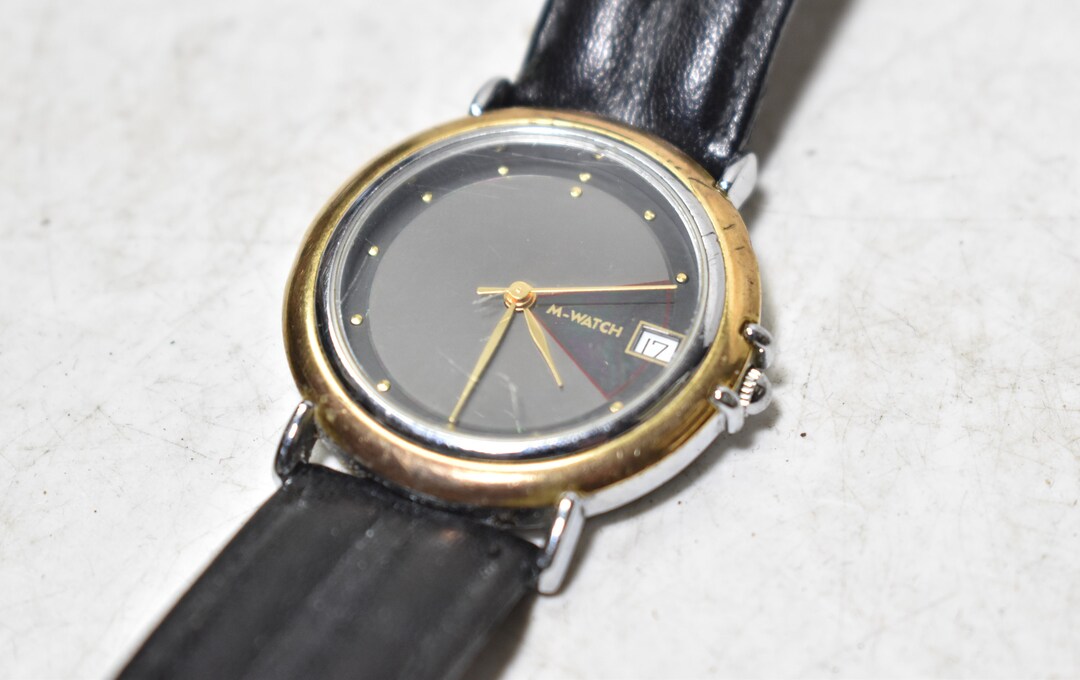 Vintage M-watch Swiss Made-7607 400/S1 Mondaine Wristwatch Stainless ...