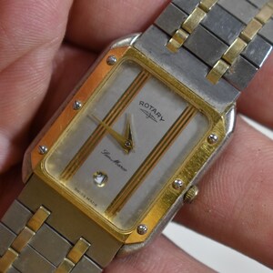 Vintage Collectible Rotary Swiss Made Tan Masco Watch 70706-swiss ...