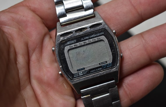 Vintage Seiko Watch Alarm Chronograph Japan-C A257-50… - Gem