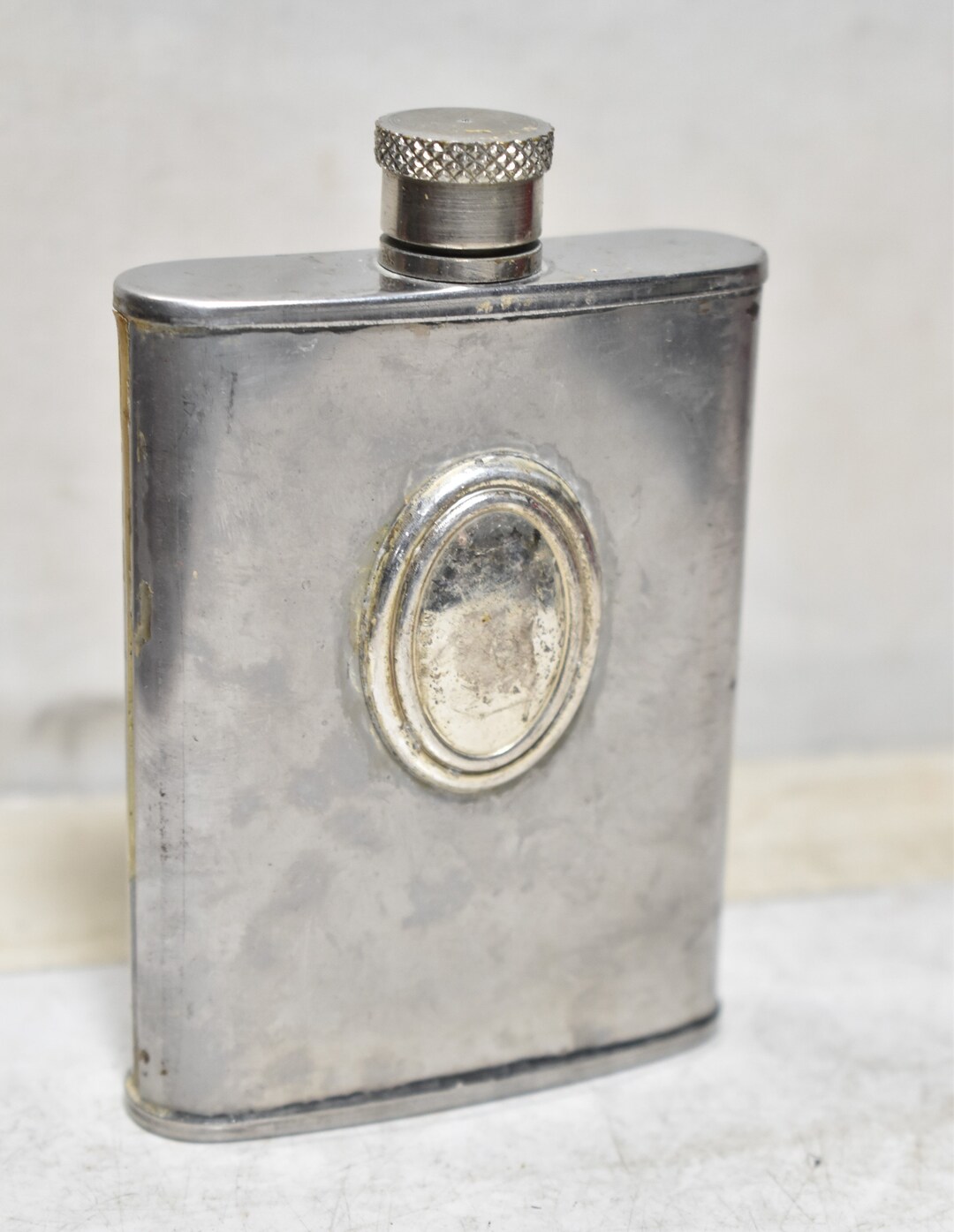 Vintage Collectible Beautiful Design Barware Stainless Steel 3oz Flasky ...