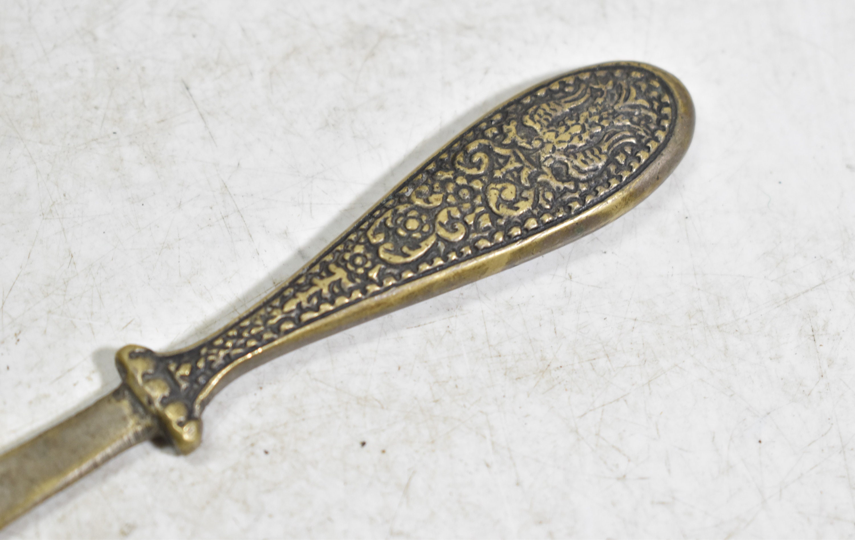Vintage Collectible Bronze Paper Cutter-bronze Paper Cutter - Etsy