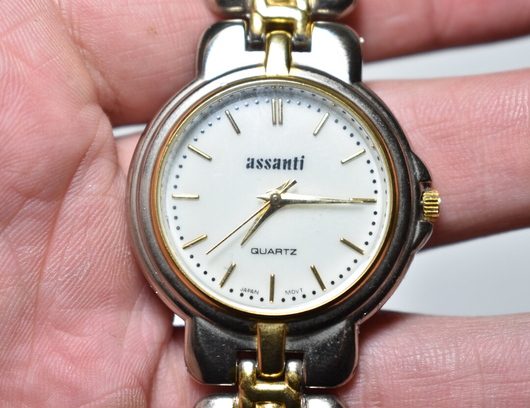 Vintage Assanti Quartz Watch Japan Movt Stainless Steel Collectible - Etsy