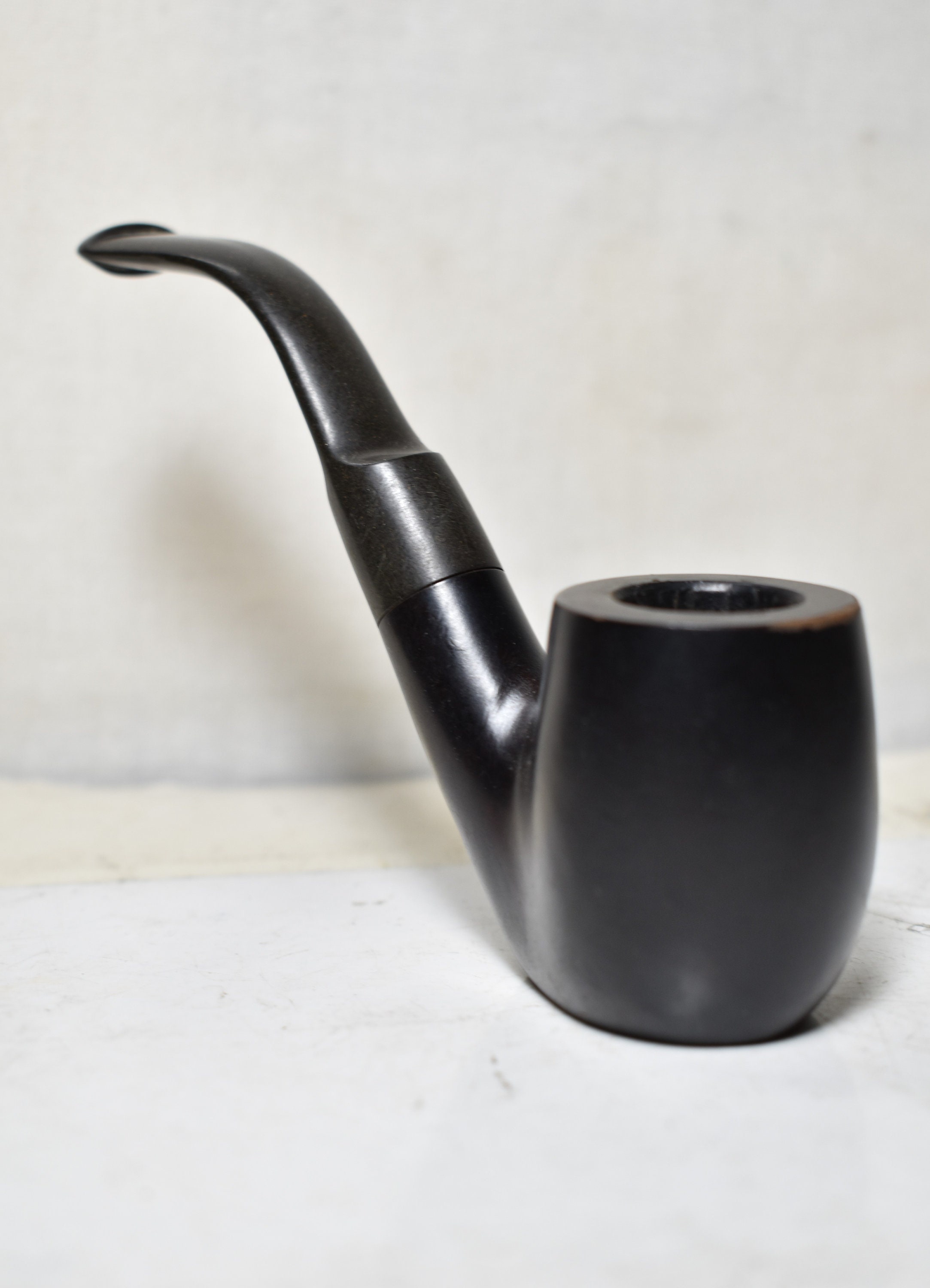 Vintage Tobacco Black Smoking Pipe-handmade Wood Smoking Pipe - Etsy