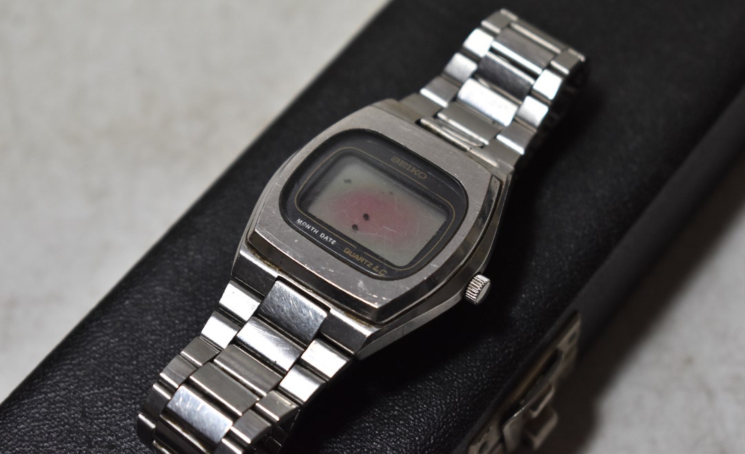 Vintage Seiko Quartz LC Watch Month Date 0532-5009 Collectible ...