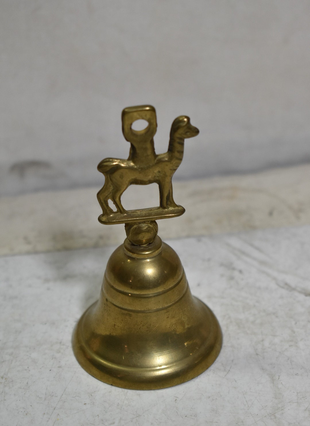 Vintage Collectible Beautiful Bronze Mini Bell-lama Design on the Top ...